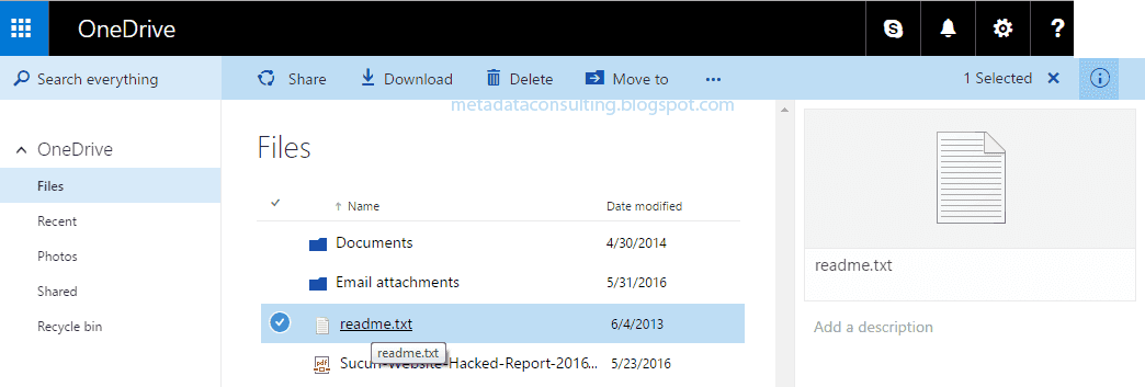 Metadata Consulting [dot] ca: Microsoft's OneDrive 2016 Online Text ...
