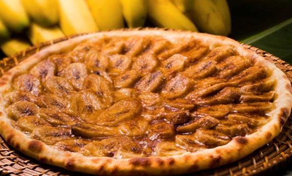 Blog D'Allora: PIZZA DE BANANA COM CANELA