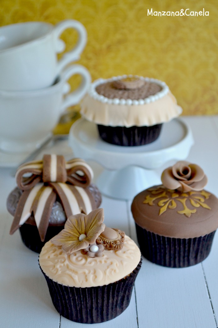 Manzana&Canela: Cupcakes vintage para el Reto I de Sweet Magazine