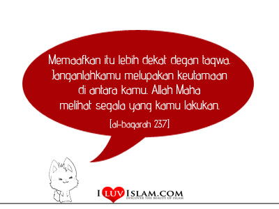 Reena's Online: Maaf Dalam Islam / Indahnya Kemaafan