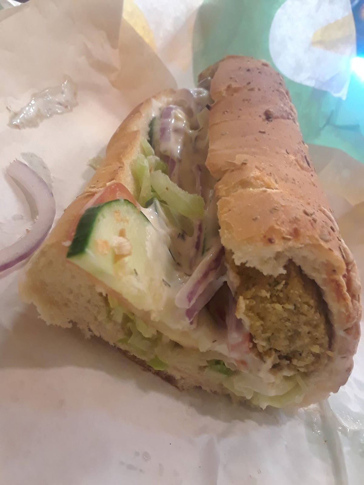 DONT FORGET THE GRAVY: FAST FOOD FALAFEL - SUBWAY, NEW YORK CITY