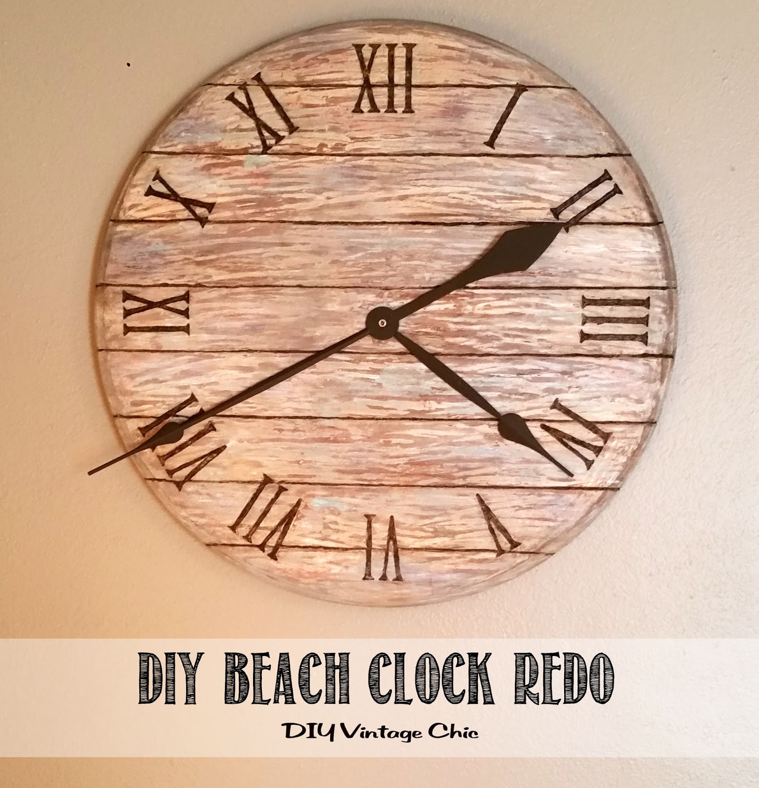 DIY Vintage Chic: DIY Beach Clock