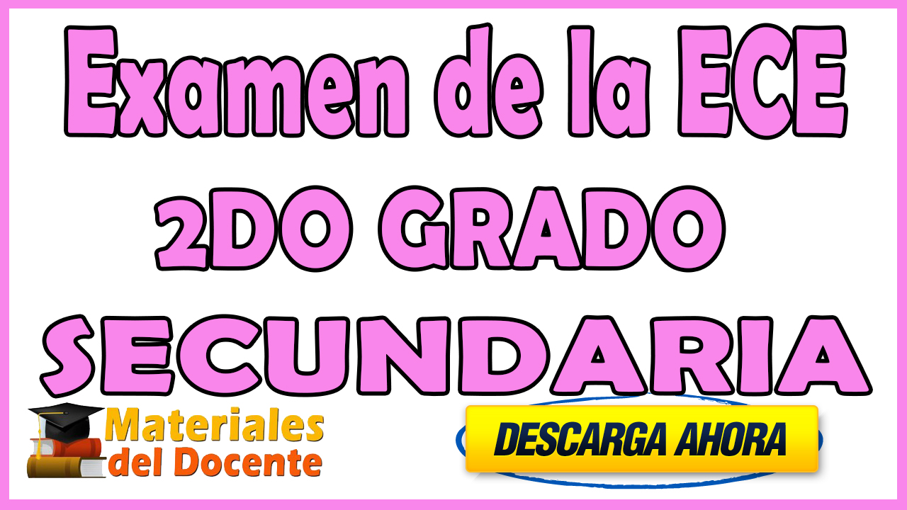 ECE segundo grado de secundaria ~ Materiales del Docentes