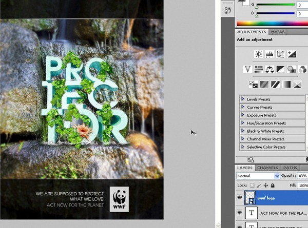 Tutorial Photoshop How to make text effect creative posters