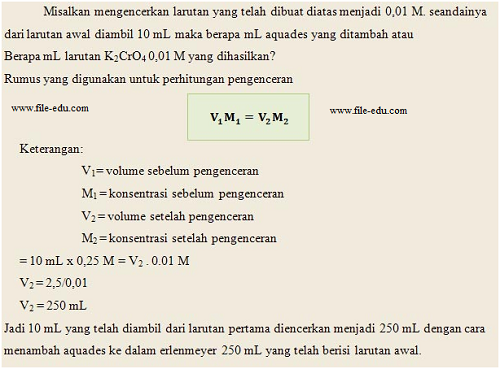 cara pembuatan, pengenceran pencampuran larutan - Pedoman Pendidikan