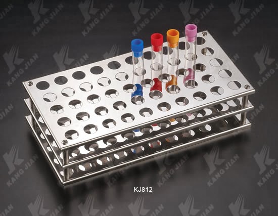 Materiales de laboratorio clinico: Gradilla.