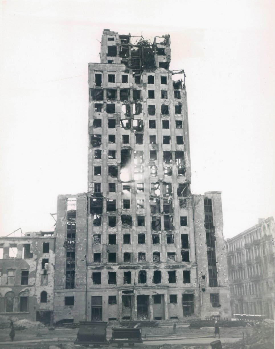 Prudential building in 1946. At the time of construction it was the ...