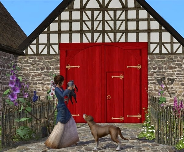 The Medieval Smithy SIMS 2: Medieval Barn Door
