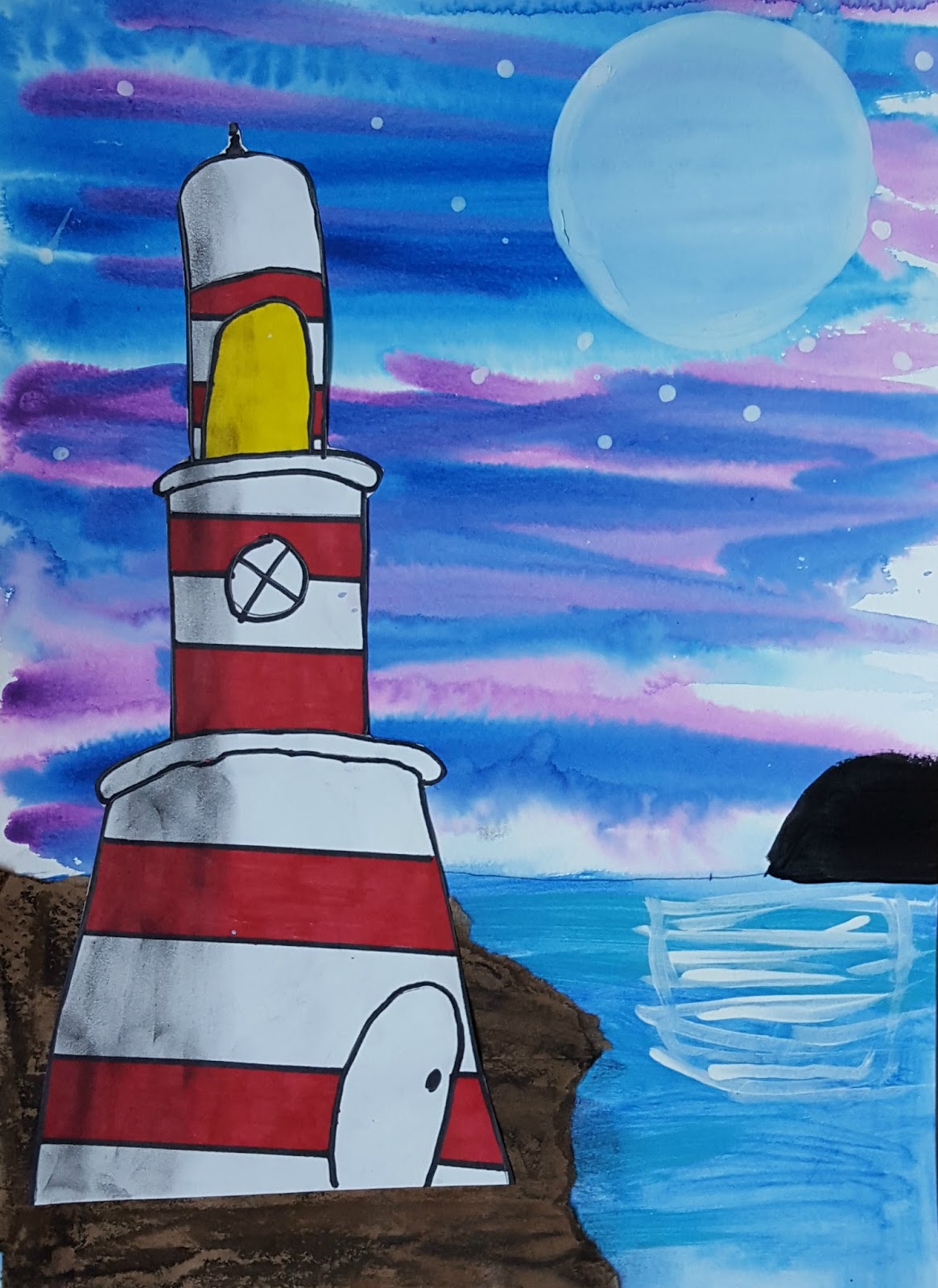 MaryMaking: Lighthouse Collages