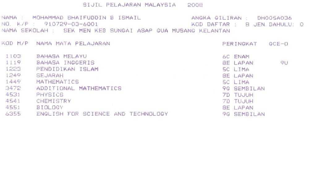 Sijil Pelajaran Malaysia