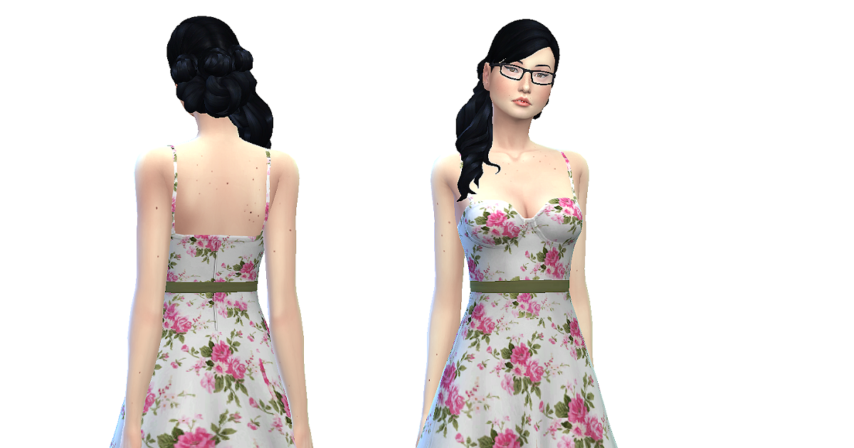 NyGirl Sims 4: Flared Floral Sundress
