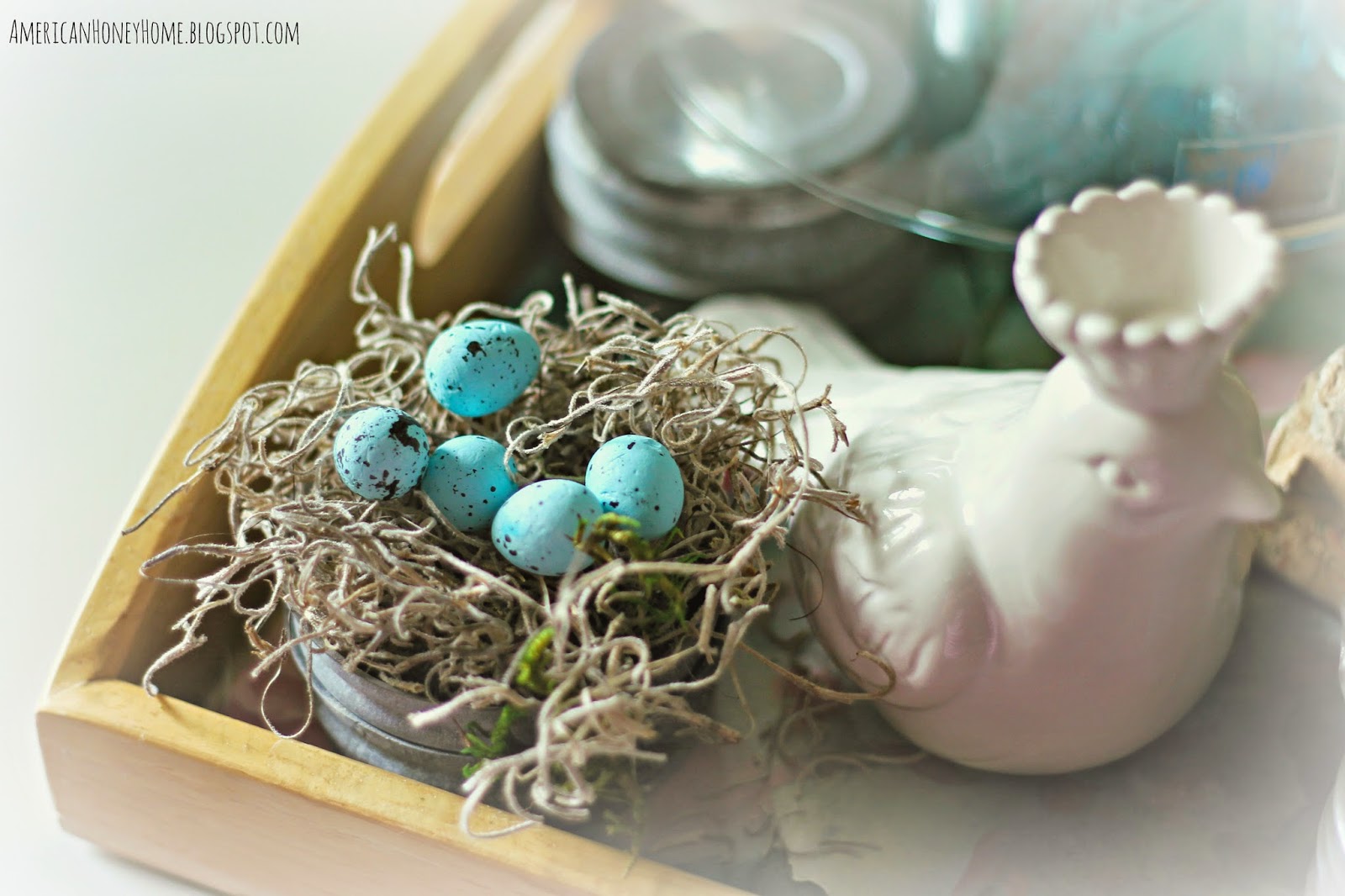 American Honey Home: Spring Coffee Table Vignette
