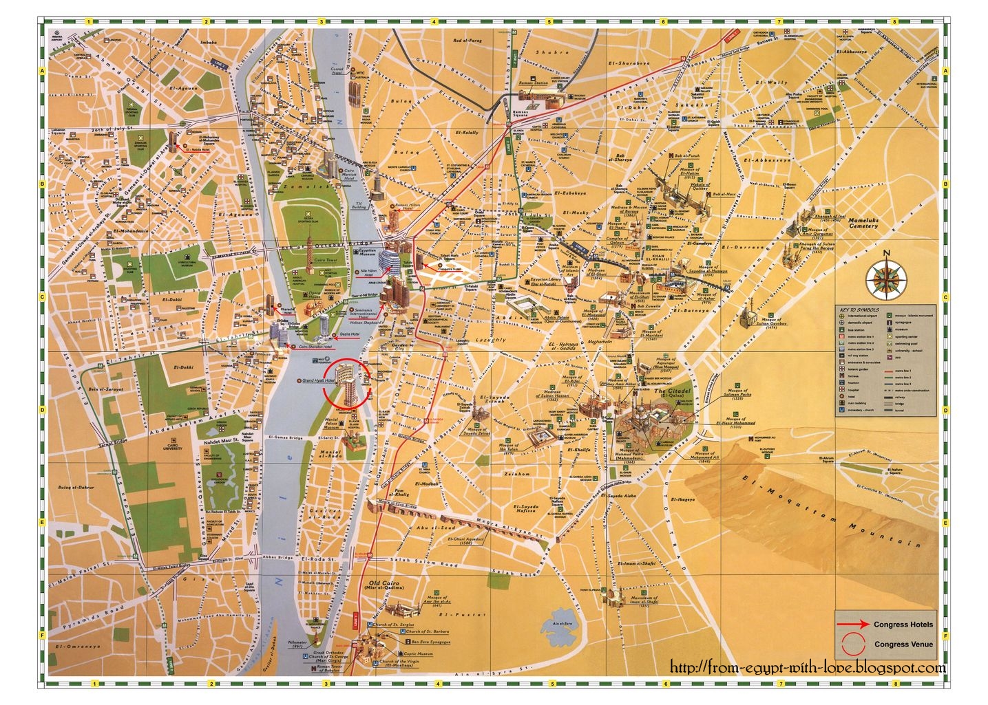 From Egypt With Love: Cairo Map