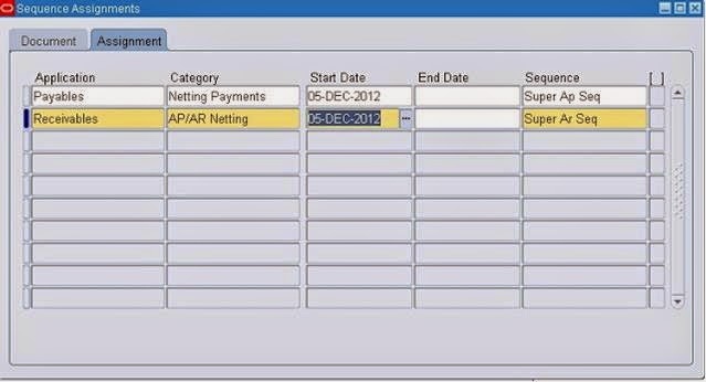 Oracle Applications: AP/AR Netting Setups In Oracle R12