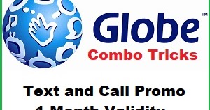 Globe Call and Text Promo 1 Month: 1,000 allnet Text, 500 minutes Call ...