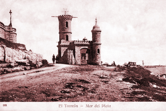 Fotos Viejas de Mar del Plata: TORREON DEL MONJE