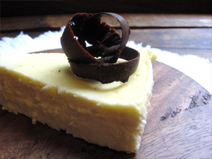 from Skratch: Brie Cheesecake with Bitter Chocolate