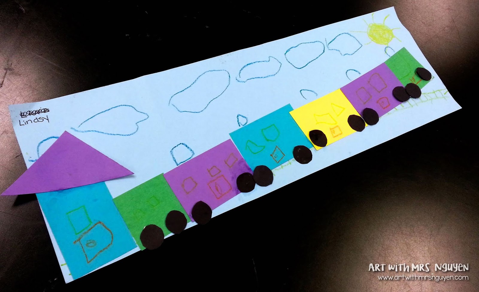 Shape Trains (K) | Art with Mrs. Nguyen