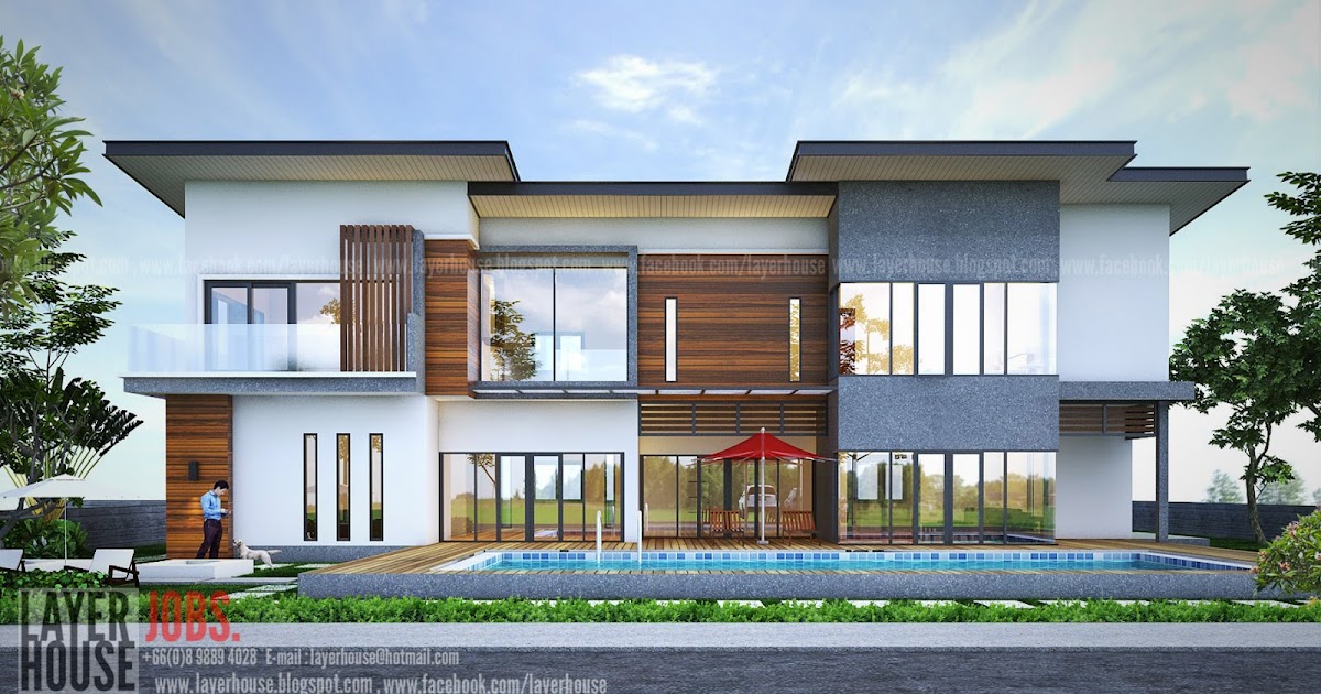 Project 47 แบบบ้านสองชั้นสไตล์โมเดิร์น