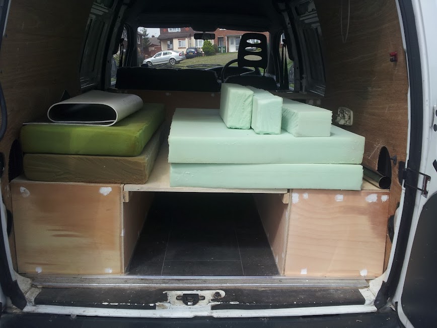 converting my Citroen Dispatch van into a campervan: 2012