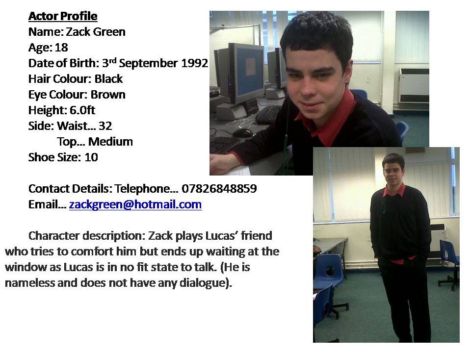 A2 Media Studies: post 14 pre production documentation