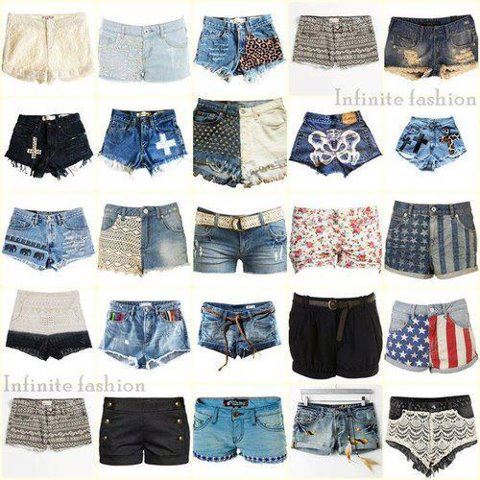 fashion shows in india: Different types of shorts