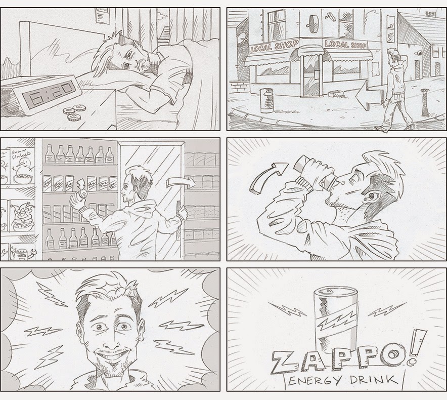 Jim Connolly: Storyboard example work