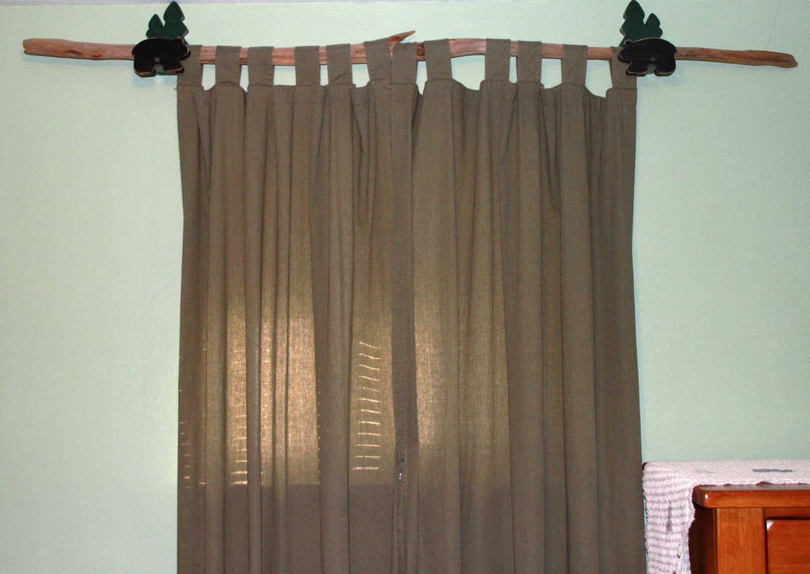 Retirement and Back to the Basics: Tree Limbs for Curtain Rods
