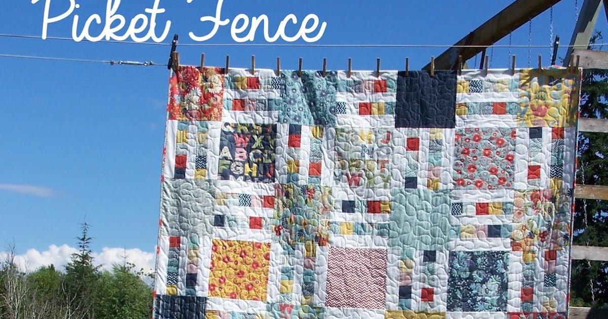 Busy Hands Quilts: Picket Fence {A Finish + A Pattern!}