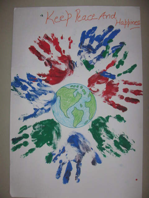 DEWS - The School, Panchkula: World Peace Poster making