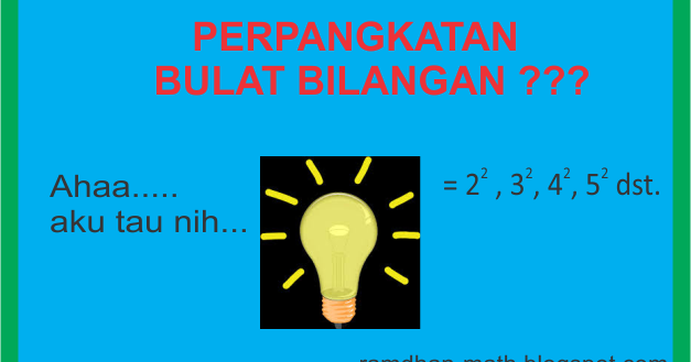 Perpangkatan Bilangan Bulat | Belajar Matematika