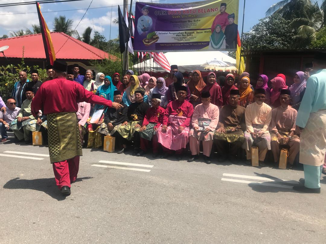 SukuBatuBelang: MAJLIS PENGESAHAN BUAPAK, BESAR WARIS DAN IBU SOKO