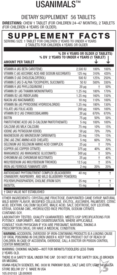 usana|health|wealth: USANA® Usanimals™