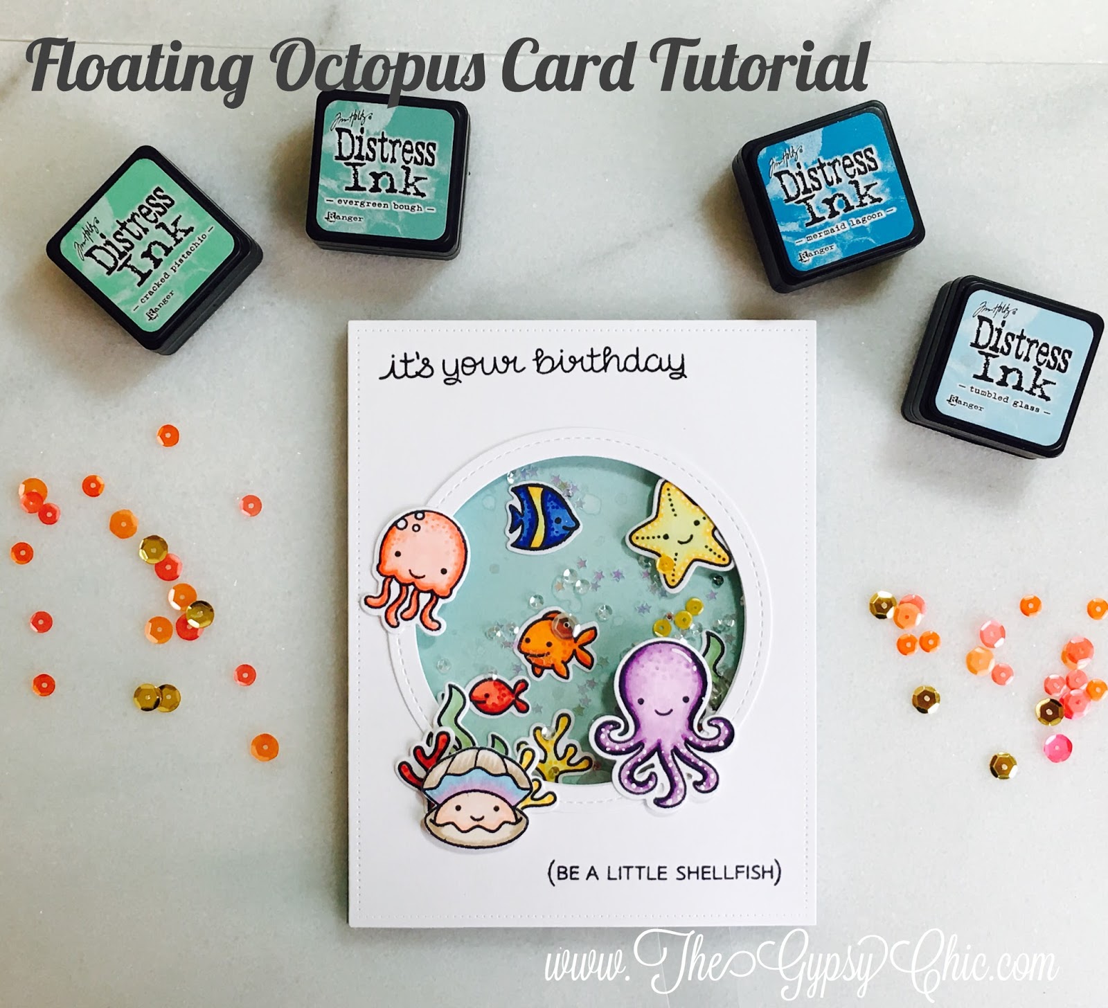 The Gypsy Chic: Lawn Fawn~Be a Little Shellfish (Floating Octopus)