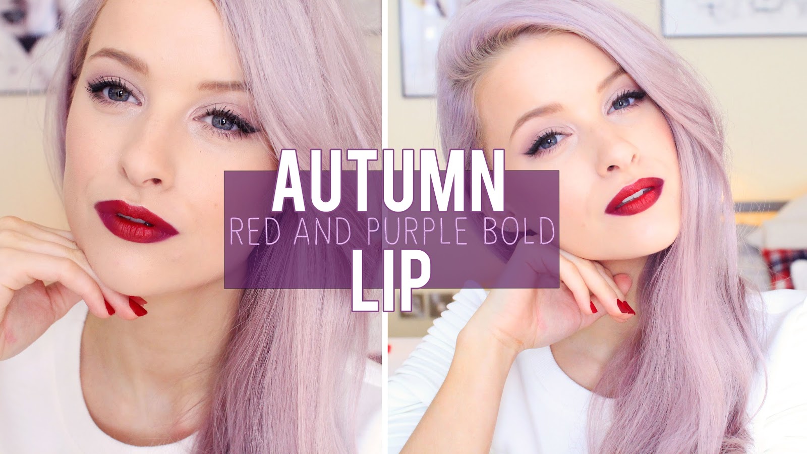 How To: The Bold Red and Purple Autumn Lip - Inthefrow