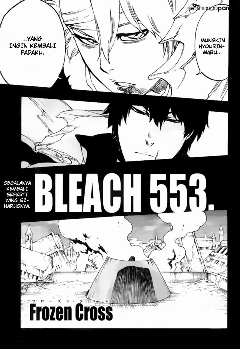Baca Komik Bleach Berbahasa Indonesia Chapter 553 >>> Frozen Cross
