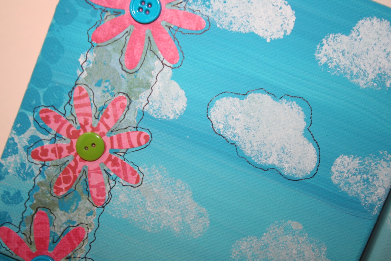 Vitamin C... A Daily Dose of Creativity: Daisy Canvas Collage Tutorial