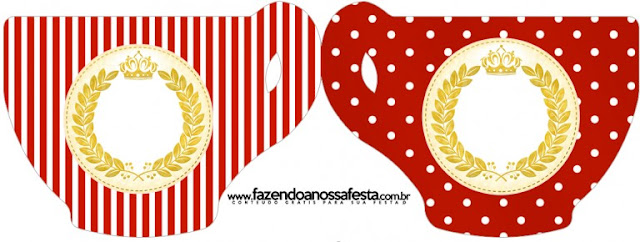 Golden Crown in Red: Free Printable Invitations. | Oh My Fiesta Wedding!