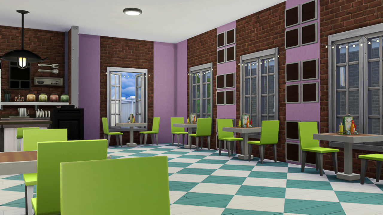 The sims 4 custom content bench dining - largeplm