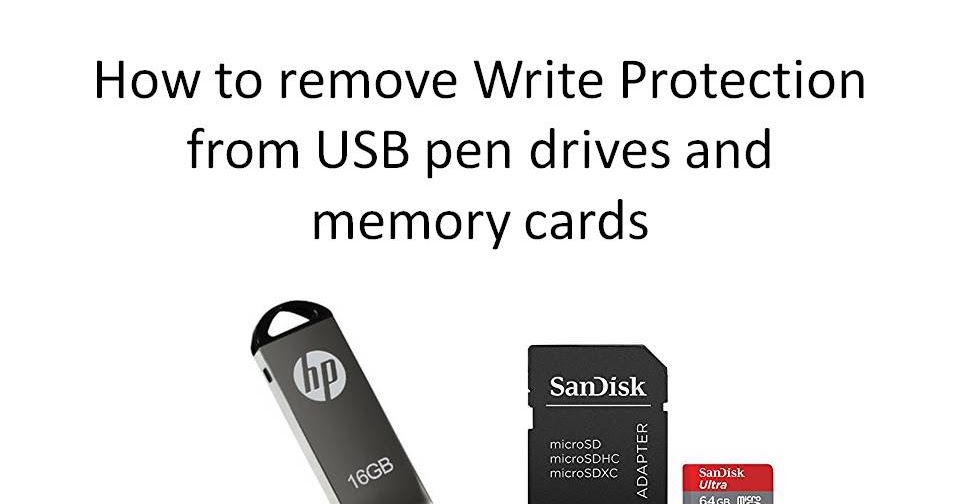 Education for ALL: How to remove Write Protection from USB pen drives ...