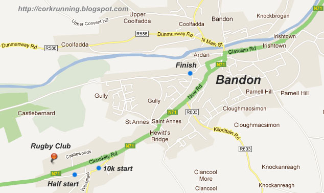 So on to the 10k course...