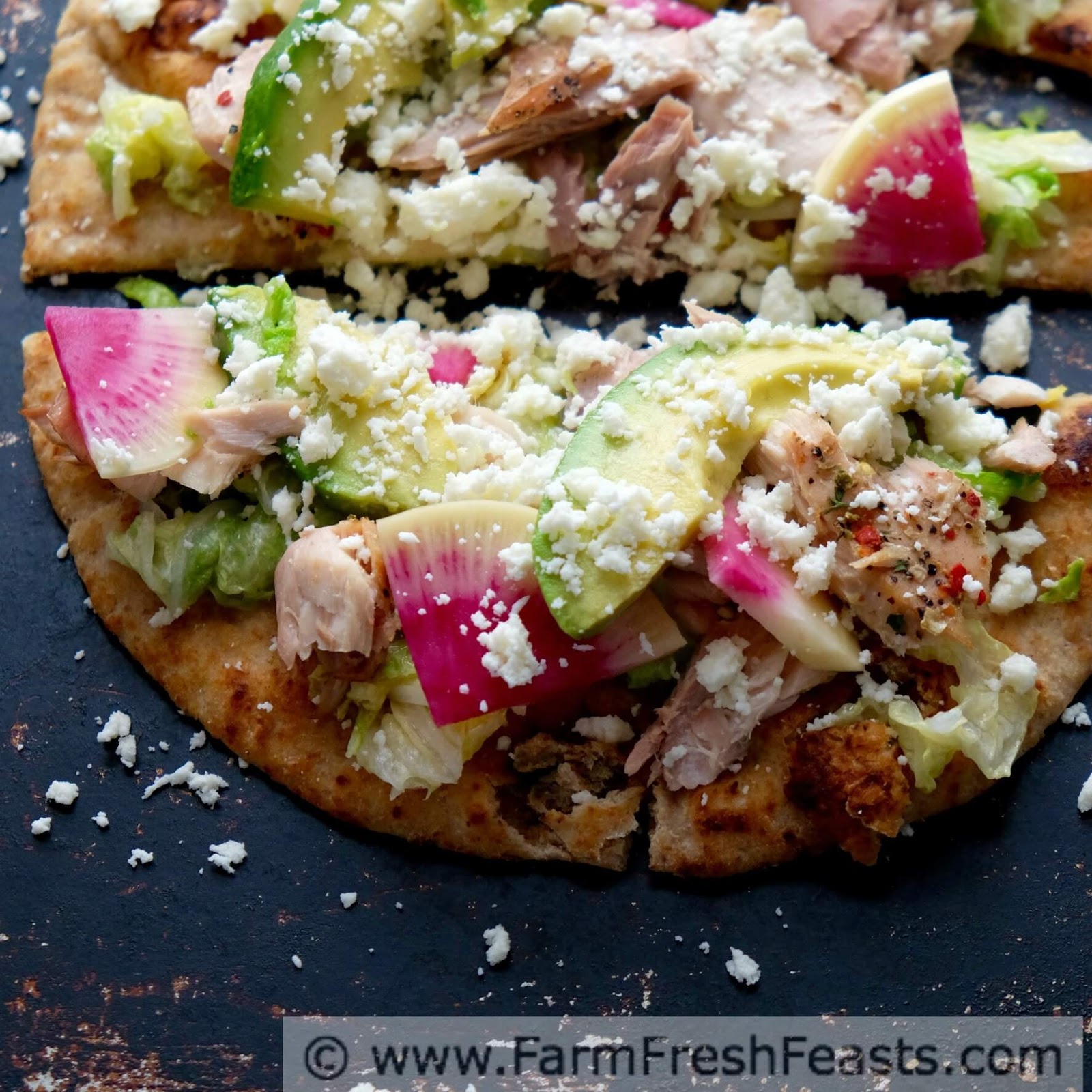Farm Fresh Feasts: Fish Taco Naan Pizza
