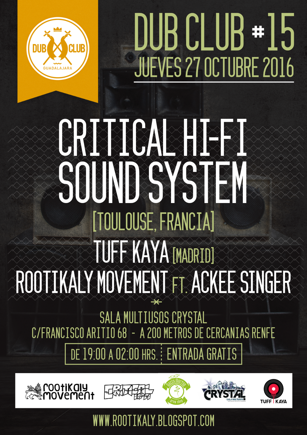 Rootikaly Movement Sound System: DUB CLUB #15