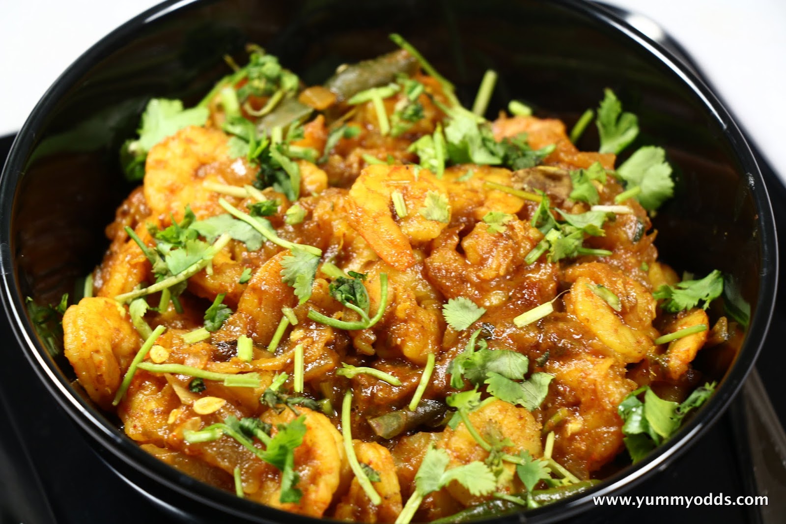 Yum! Yum! Yum!: Dosakaya Royyalu ~ Shrimp Dosakaya Curry