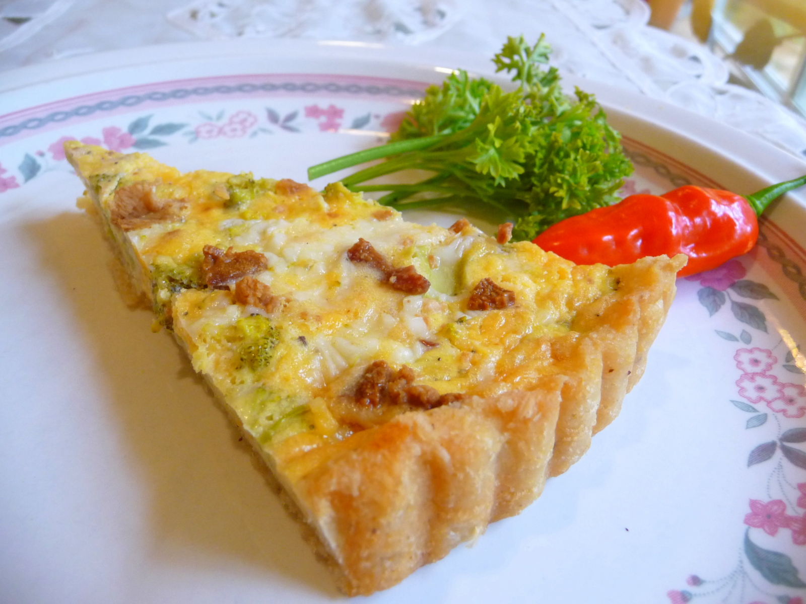 TWO-CHEESE BROCCOLI QUICHE