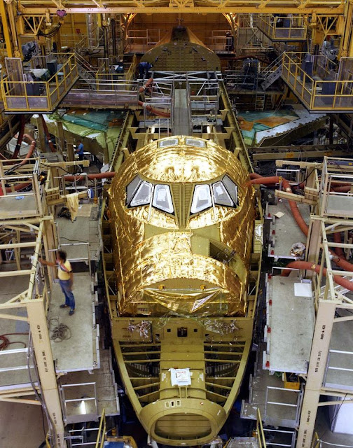 Space Science and Engineering: Space shuttle under construction