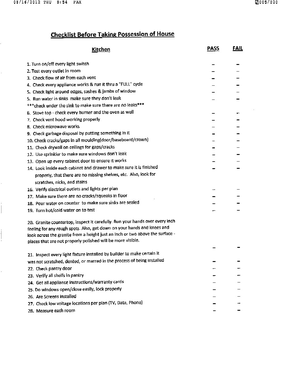 New Home Build, Norfolk Homes: Checklist before taking possession that ...