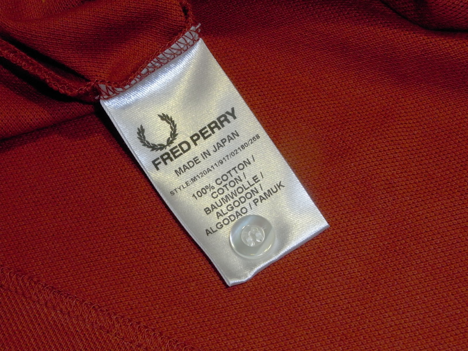 THE ALJO INC.: Fred Perry Laurel Wreath 1964 Terracotta Japanese Slim ...