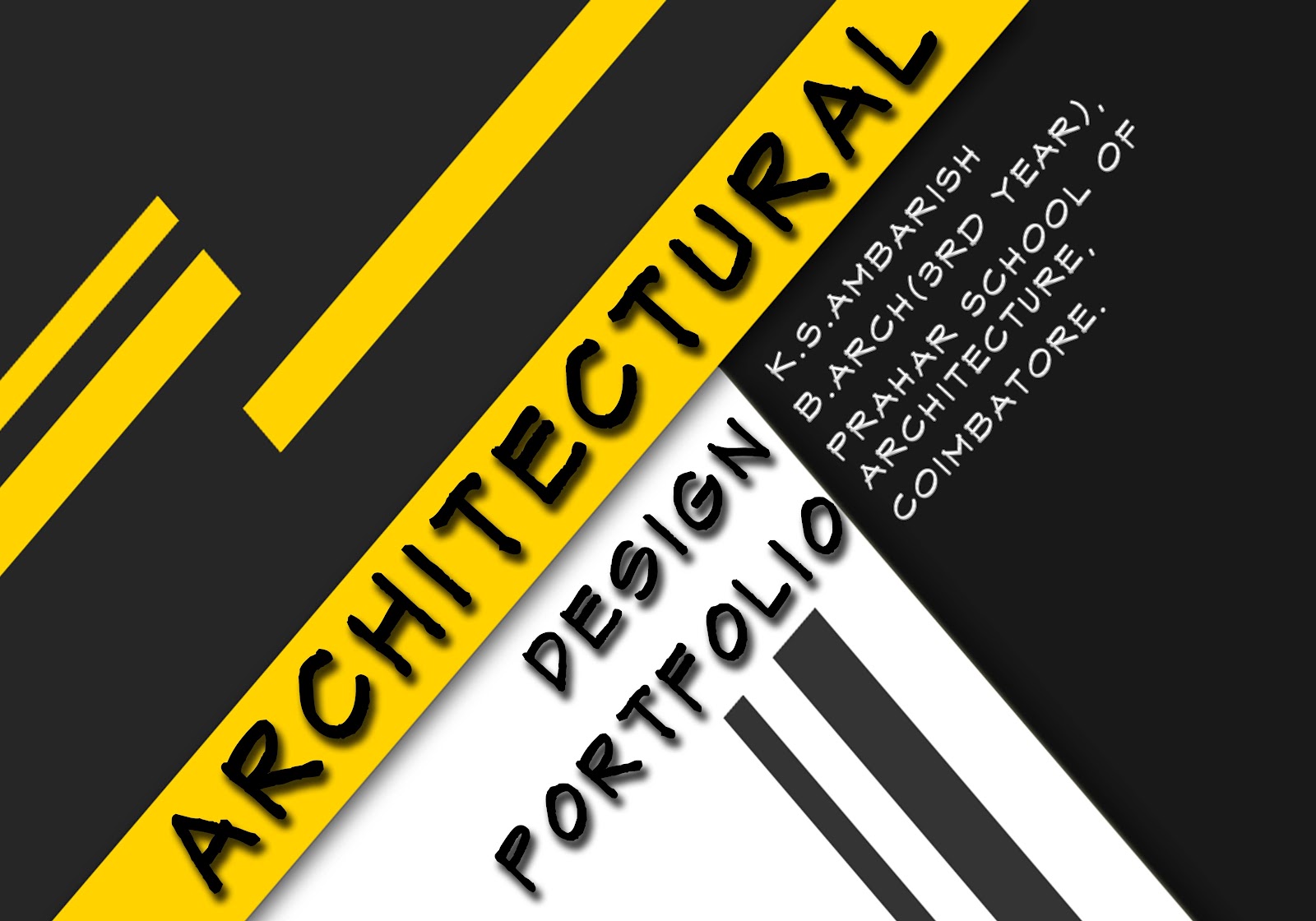 MY PORTFOLIO: Architectural portfolio- 3rd year