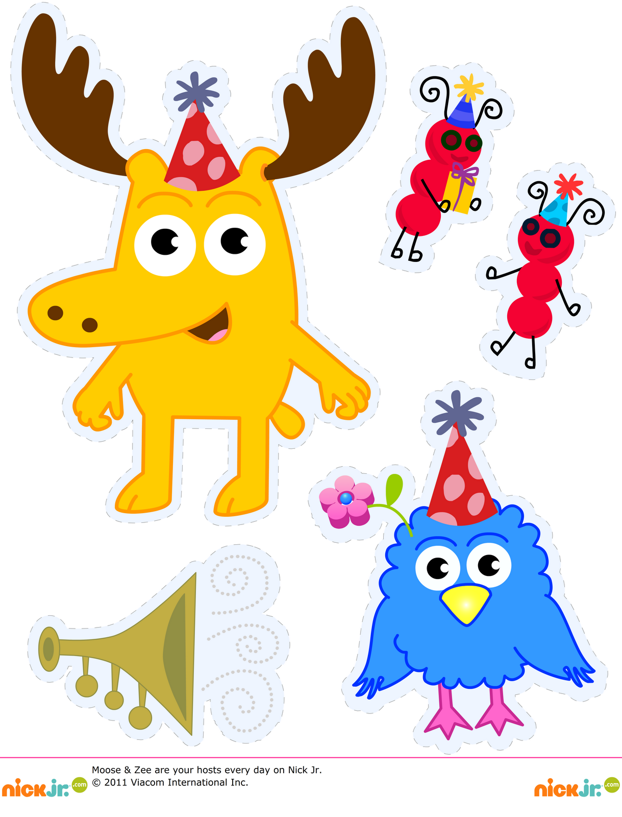 Hard to Find Images: Noogin/Nick Jr. Moose A. Moose and Zee